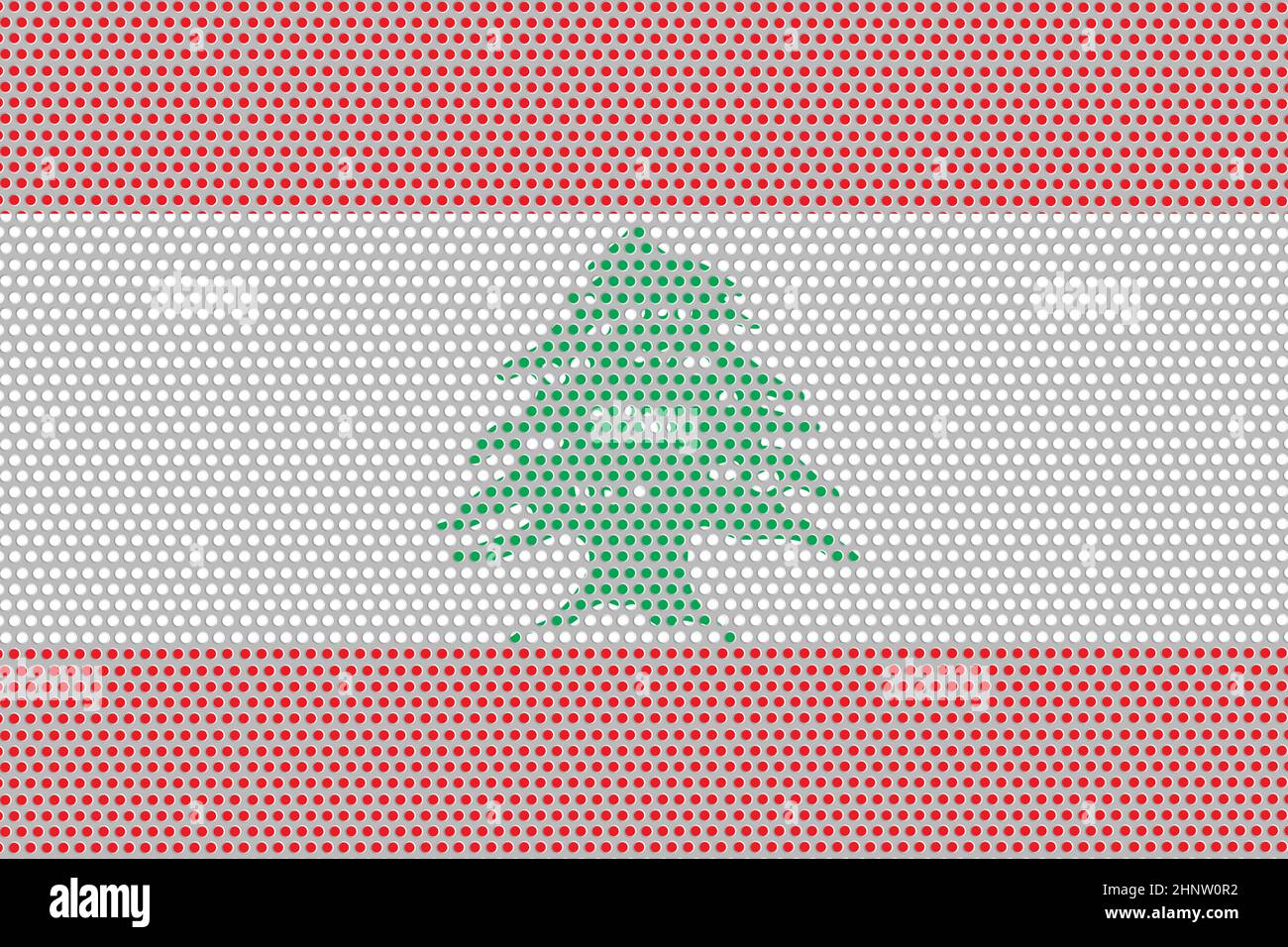3D Flag of Lebanon on a metal wall background Stock Photo - Alamy
