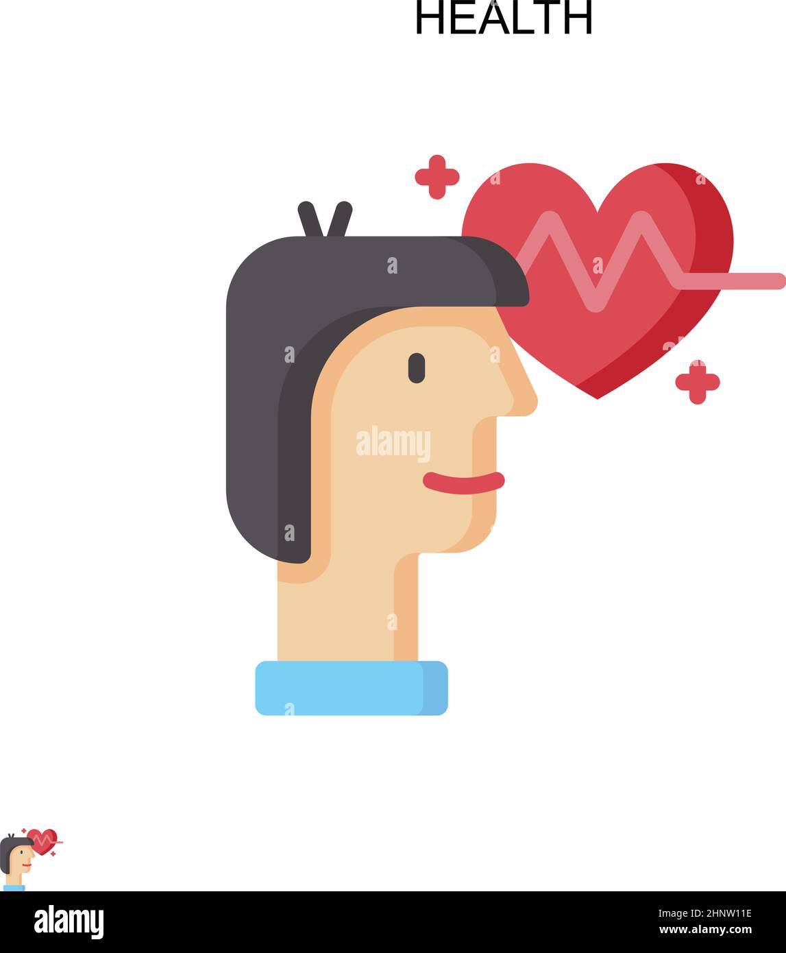 Health Simple vector icon. Illustration symbol design template for web ...