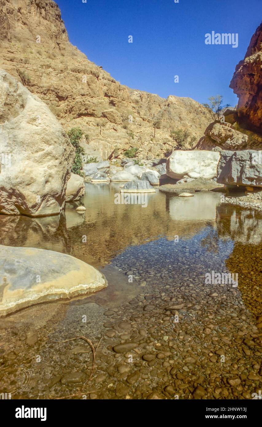 beautiful Wadi Tiwi in Oman Stock Photo - Alamy