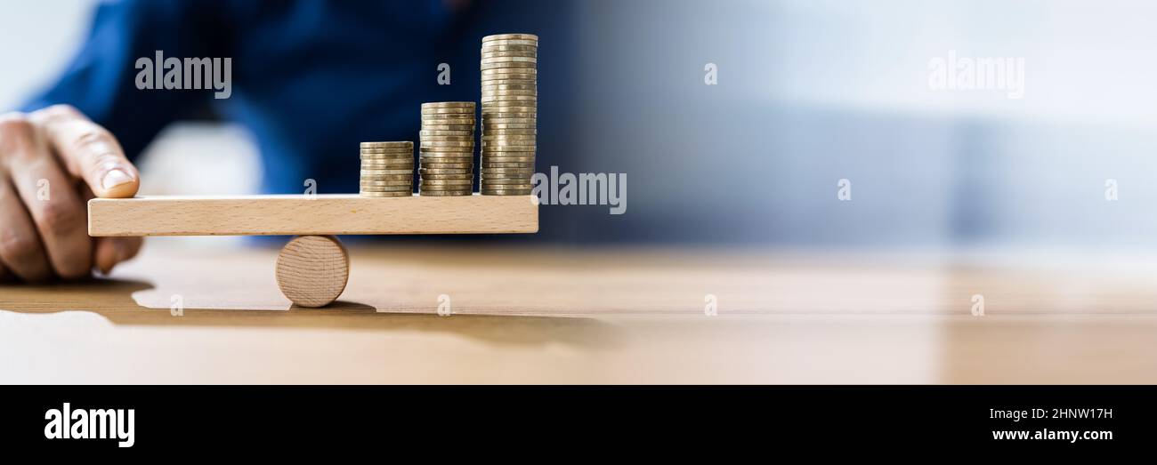 Financial Leverage And Wealth Balance During Inflation Stock Photo - Alamy