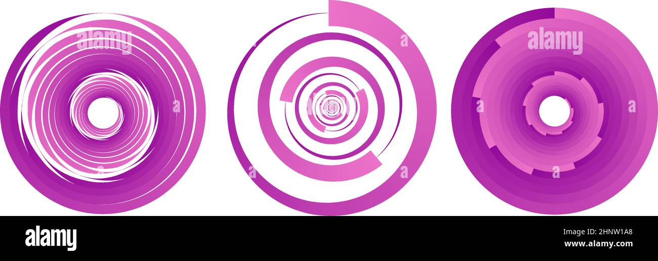 Gradient filled shaded design element, geometric shape set - stock ...