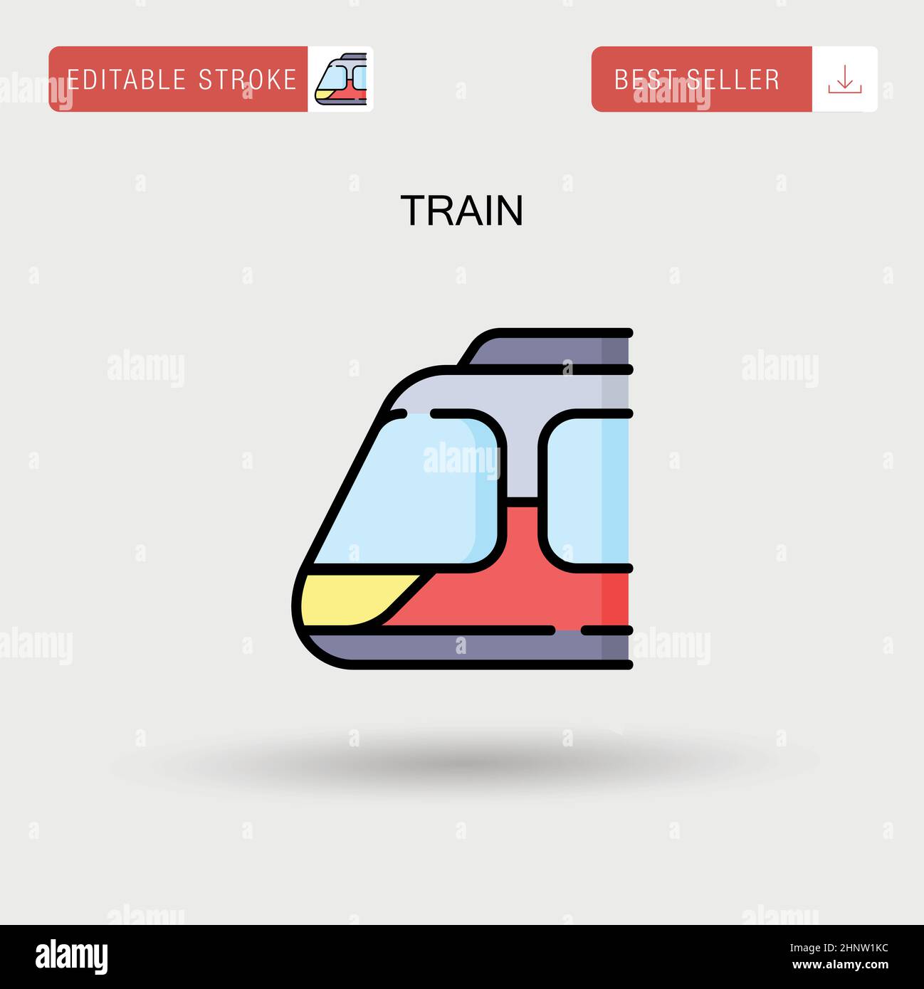 Train Simple vector icon Stock Vector Image & Art - Alamy