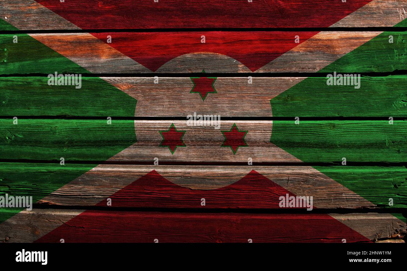 3D Flag of Burundi on a old wood wall background Stock Photo - Alamy