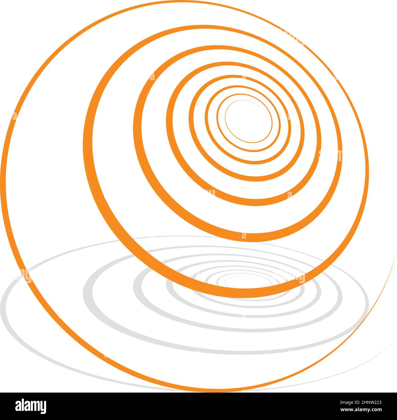 Spire, spiral, twirl and swirl vector design element - stock vector ...