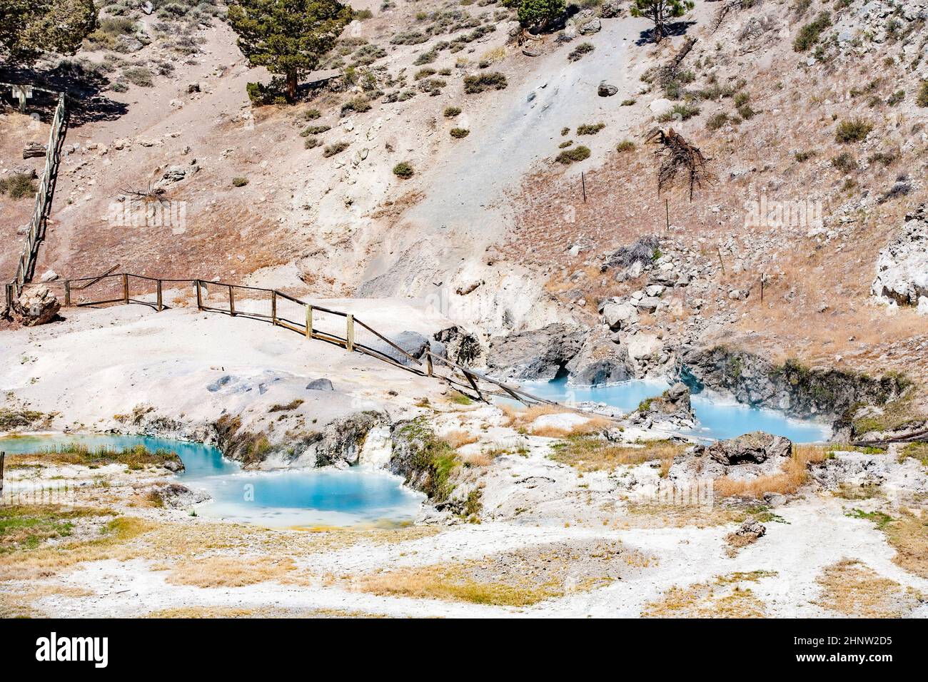 hot springs at hot creek geological site near mammouth, USA Stock Photo ...