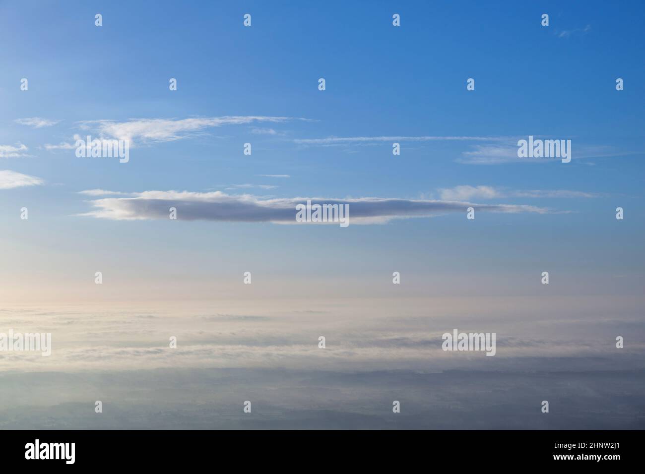 background of scenic cloud in morning sky gives a harmonic pattern ...