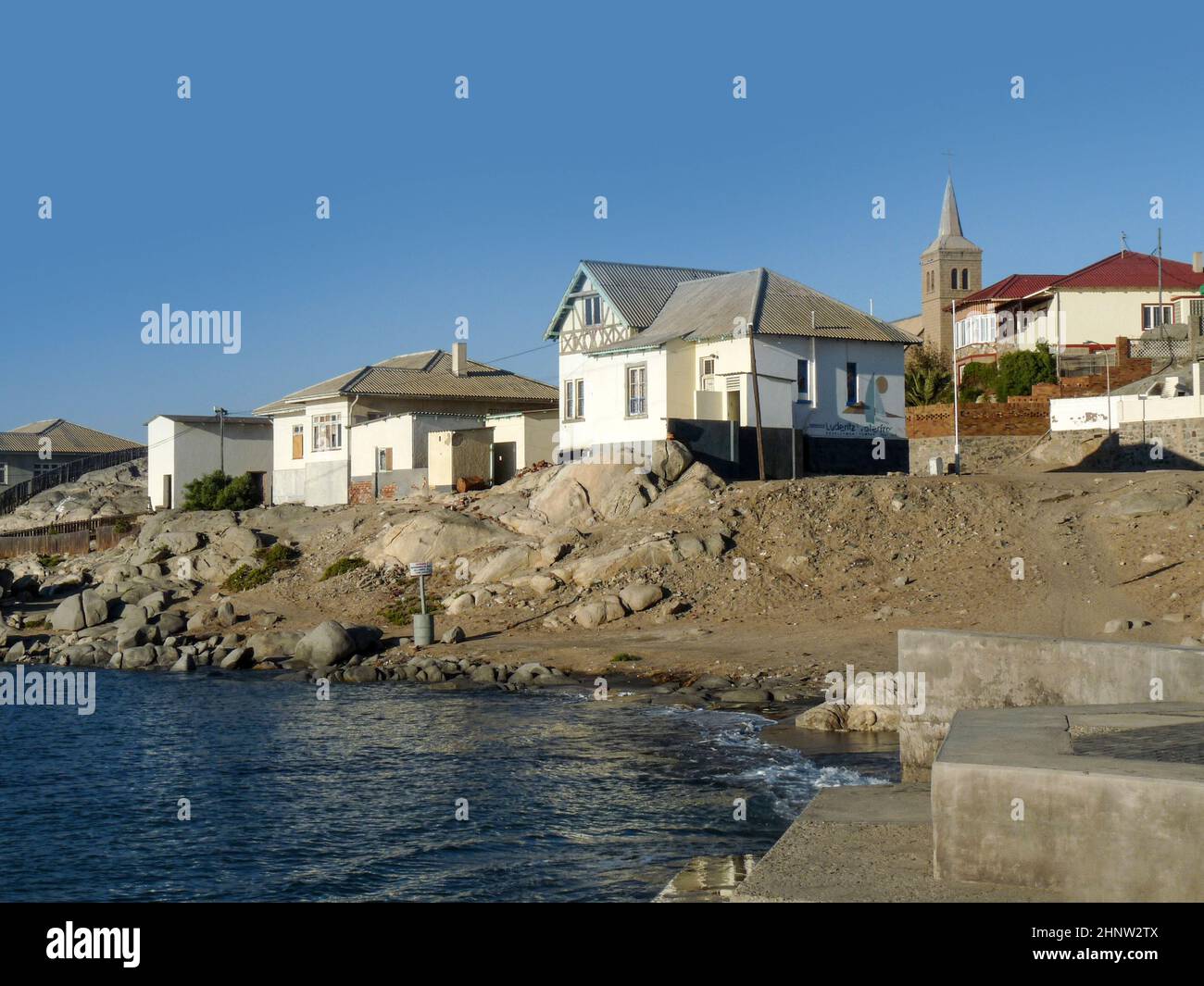 old historic german town Luederitz in Namibia Stock Photo - Alamy