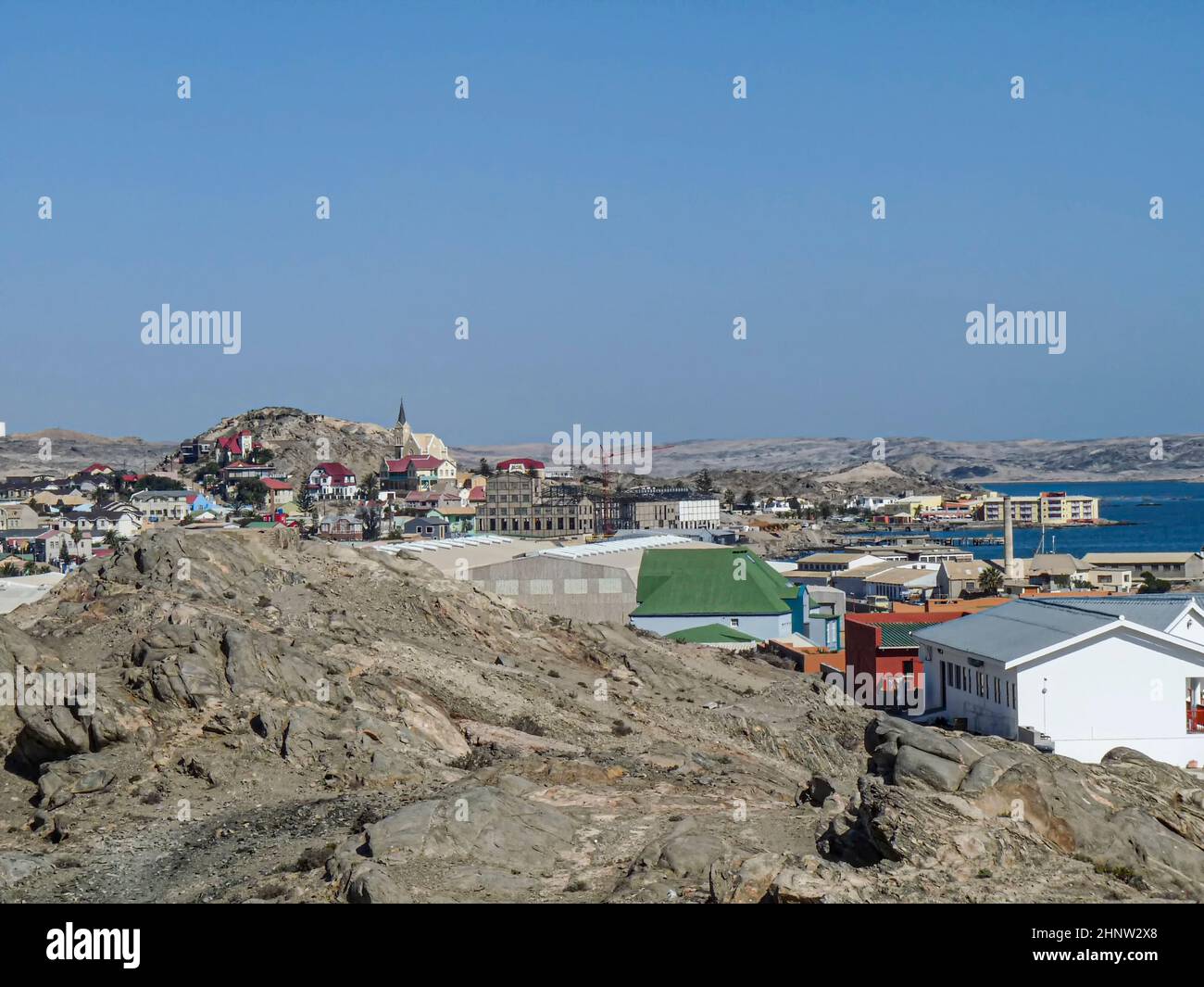 old historic german town Luederitz in Namibia Stock Photo - Alamy