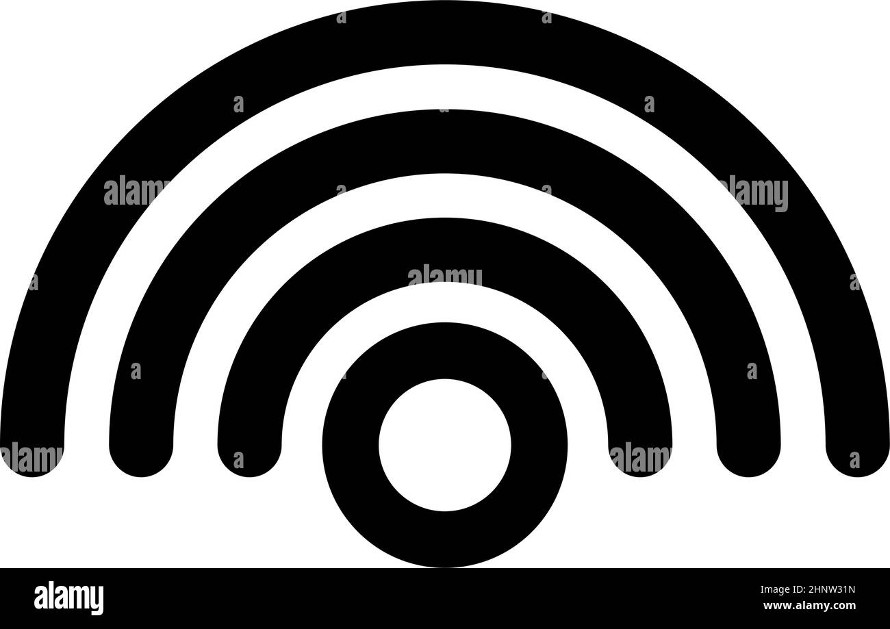 Wireless, cordless signal, internet, wifi shape icon, symbol - stock ...