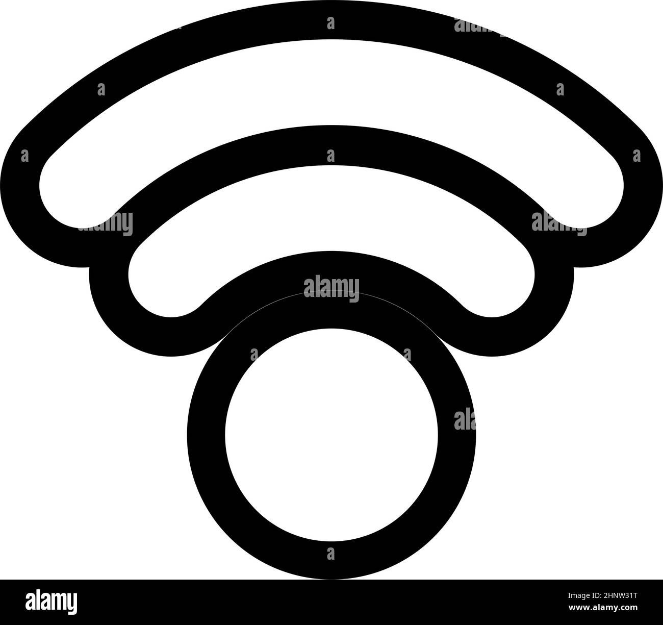 Wireless, cordless signal, internet, wifi shape icon, symbol - stock ...