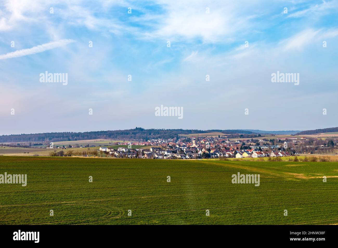 small village of Usingen at taunus region in Germany Stock Photo - Alamy