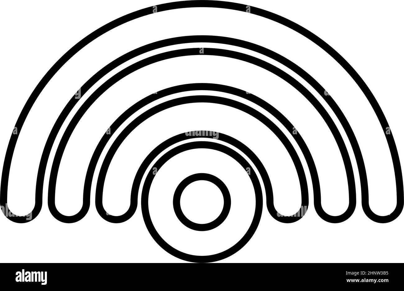 Wireless, cordless signal, internet, wifi shape icon, symbol - stock ...