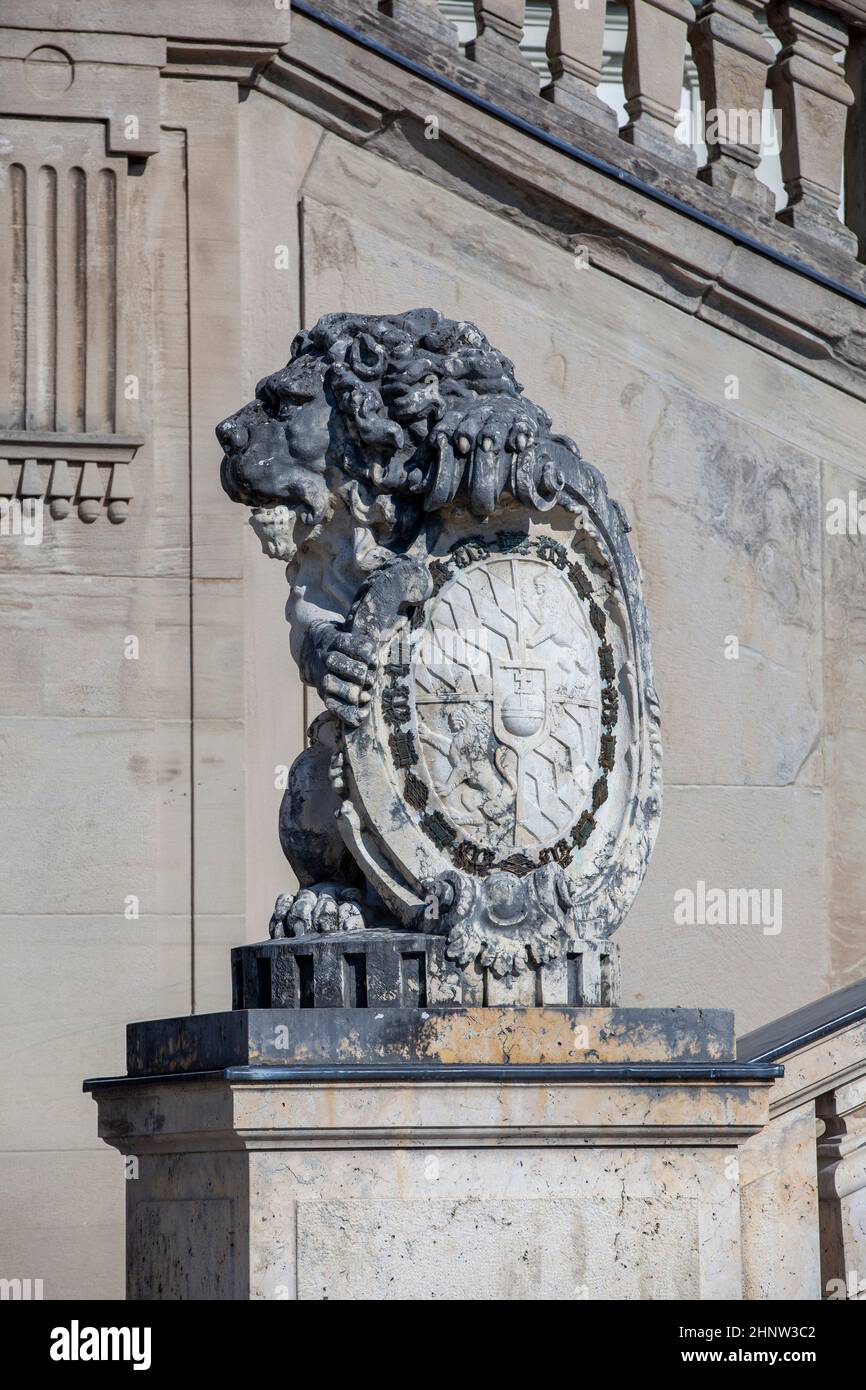 the heraldic animal, the lion is a symbol for Bavaria in Germany Stock ...