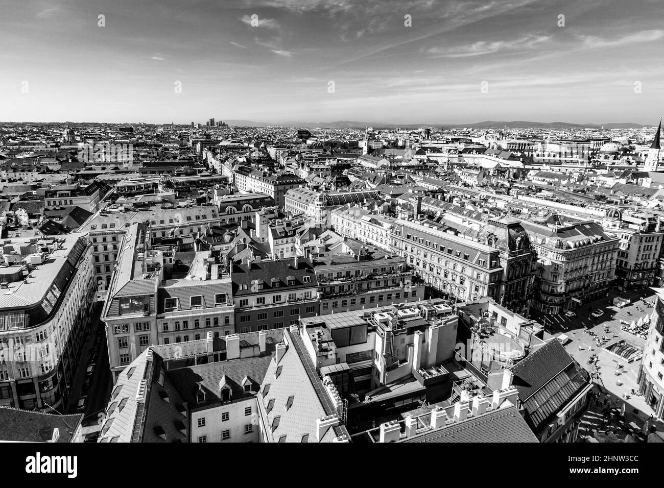 Skyline vienna Black and White Stock Photos & Images - Alamy