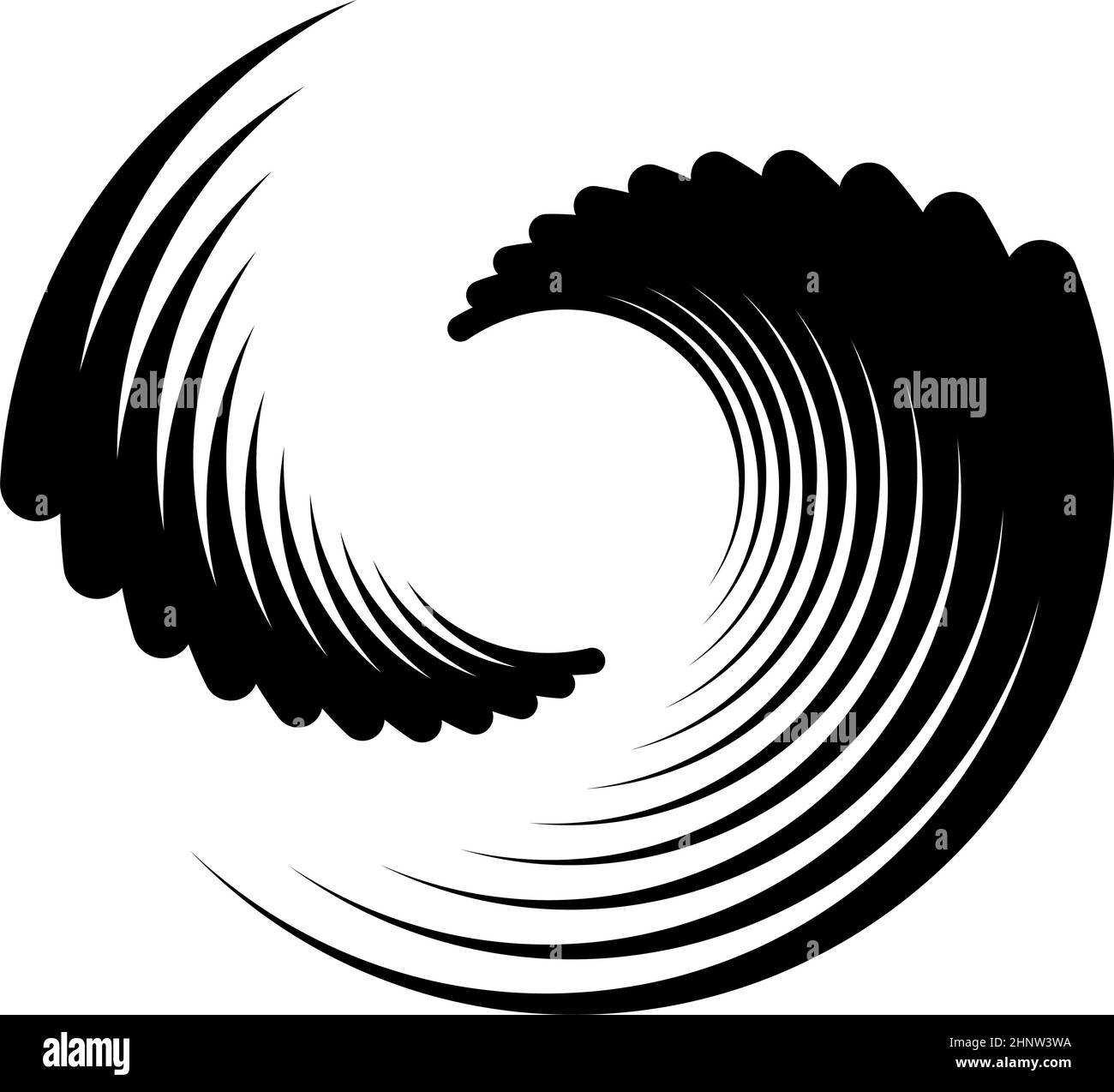 Spiral design element. Swirl, twirl, whirl illustration - stock vector ...
