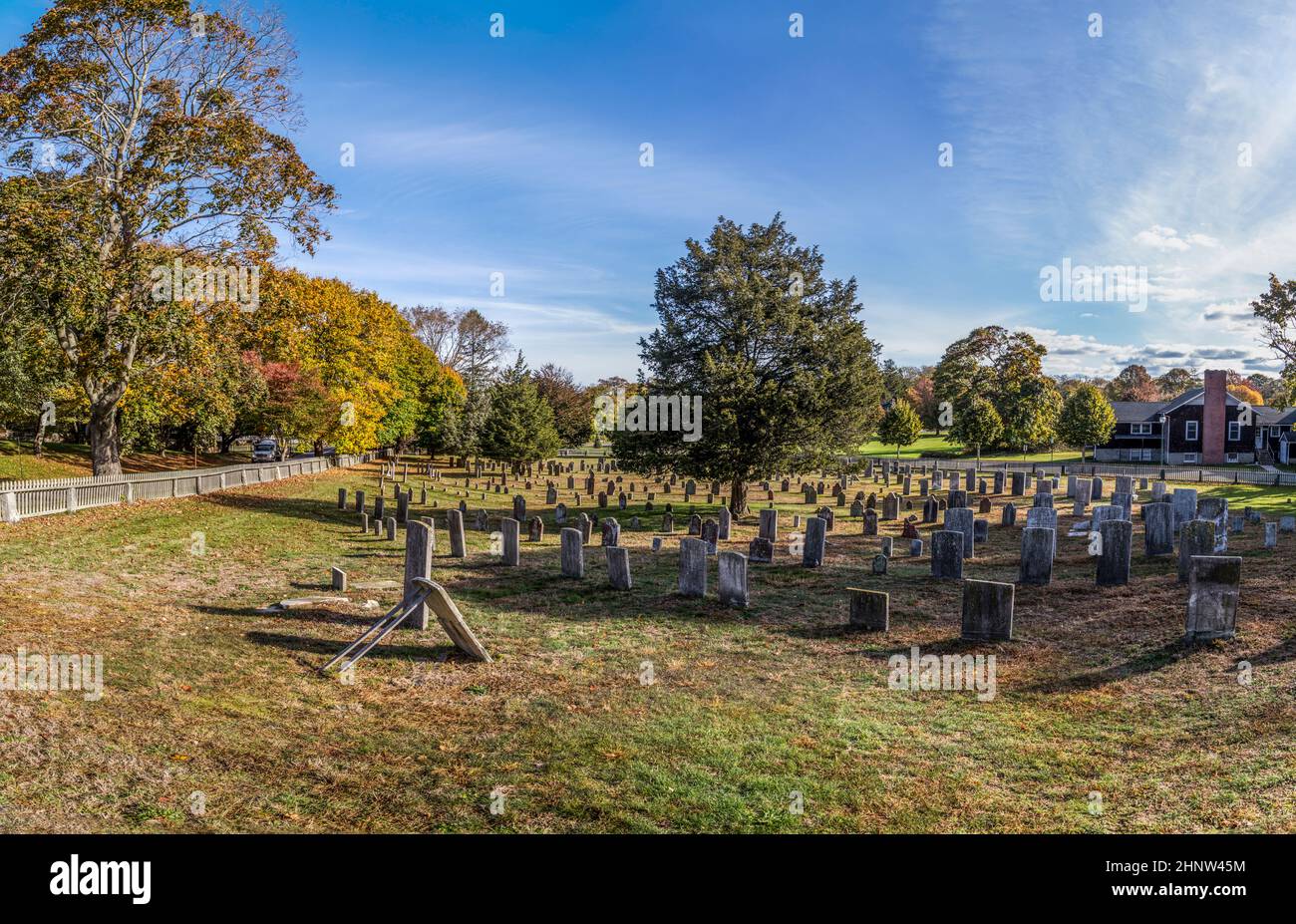 old vintage graveyard in East Hampton, USA Stock Photo - Alamy
