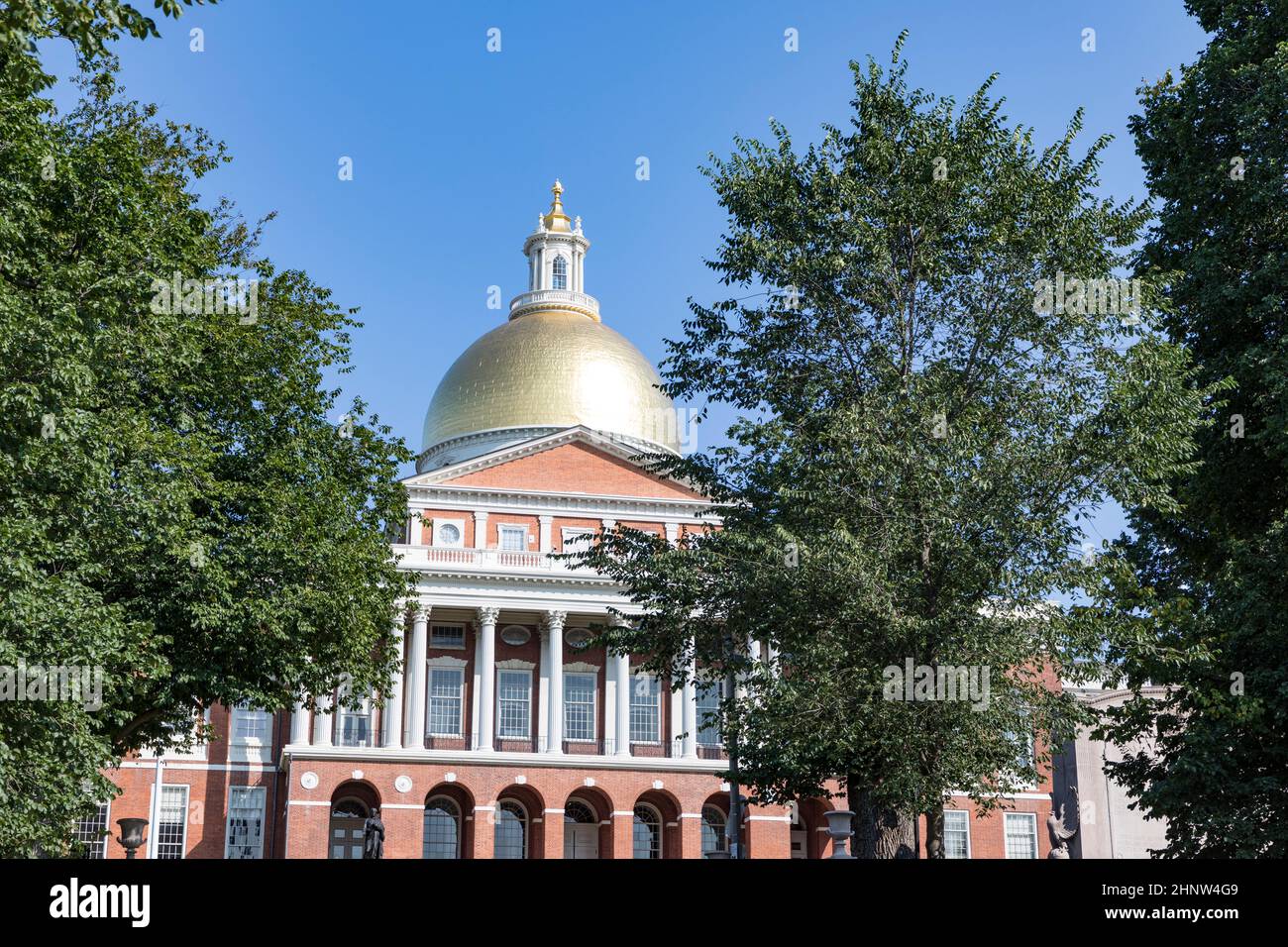 famous state capitol in Boston, Massachusetts, USA Stock Photo - Alamy