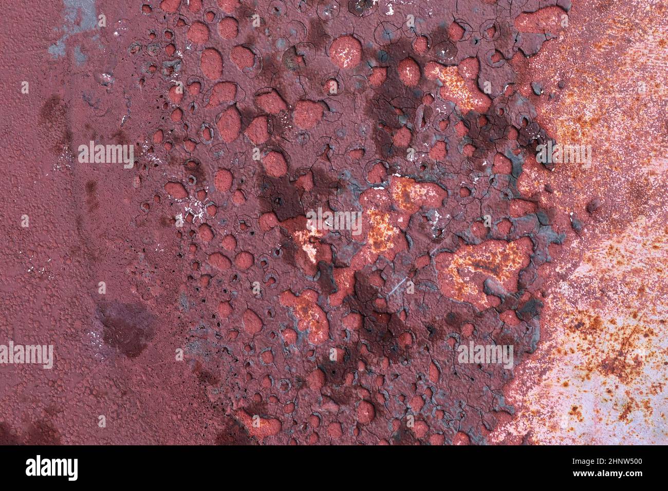 Detailed close up surface of rusty metal and steel with lots of ...