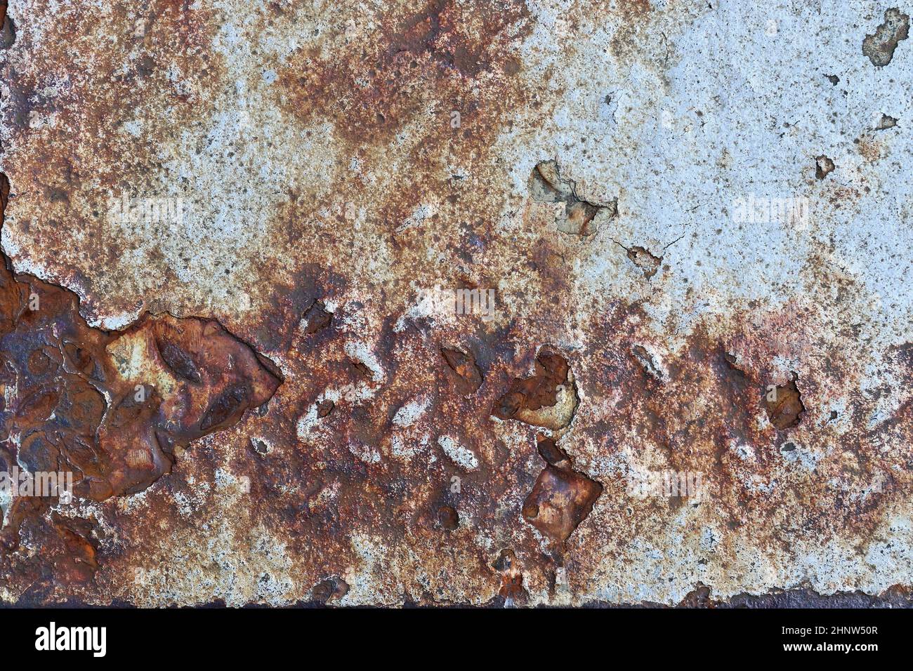 Detailed close up surface of rusty metal and steel with lots of ...