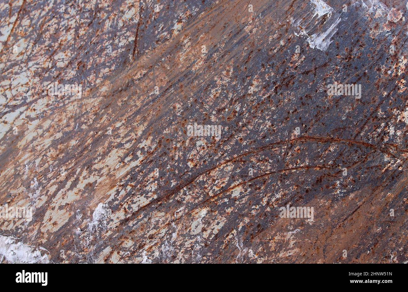 Detailed close up surface of rusty metal and steel with lots of ...