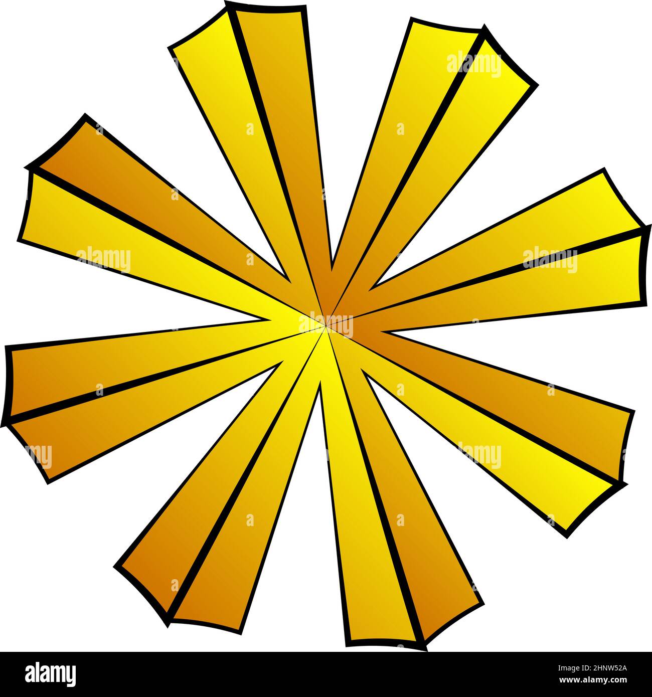 Radiating mandala. Circular geometric motif, icon, shape - stock vector ...