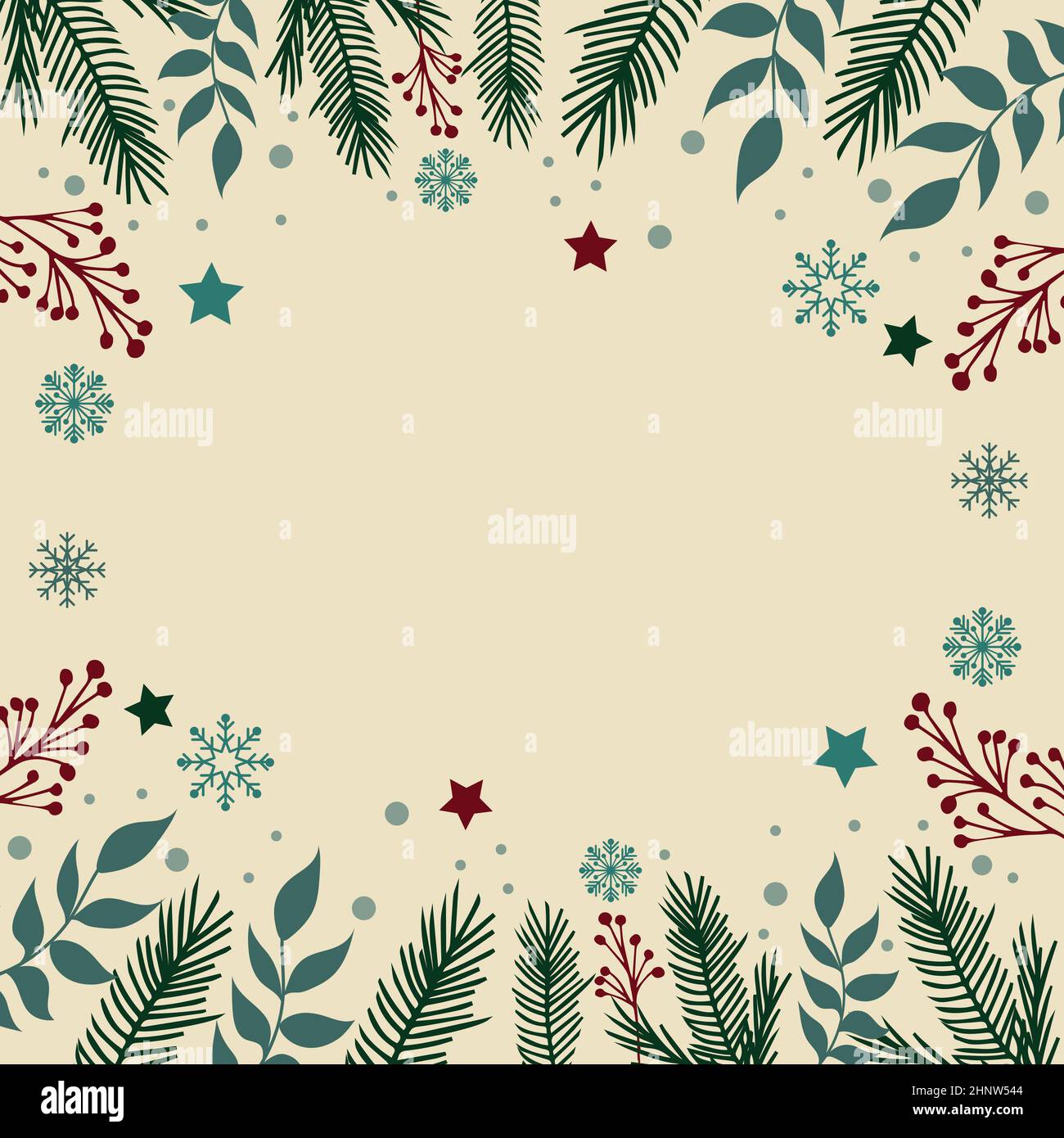 Light Christmas background, festive web template - Vector illustration ...
