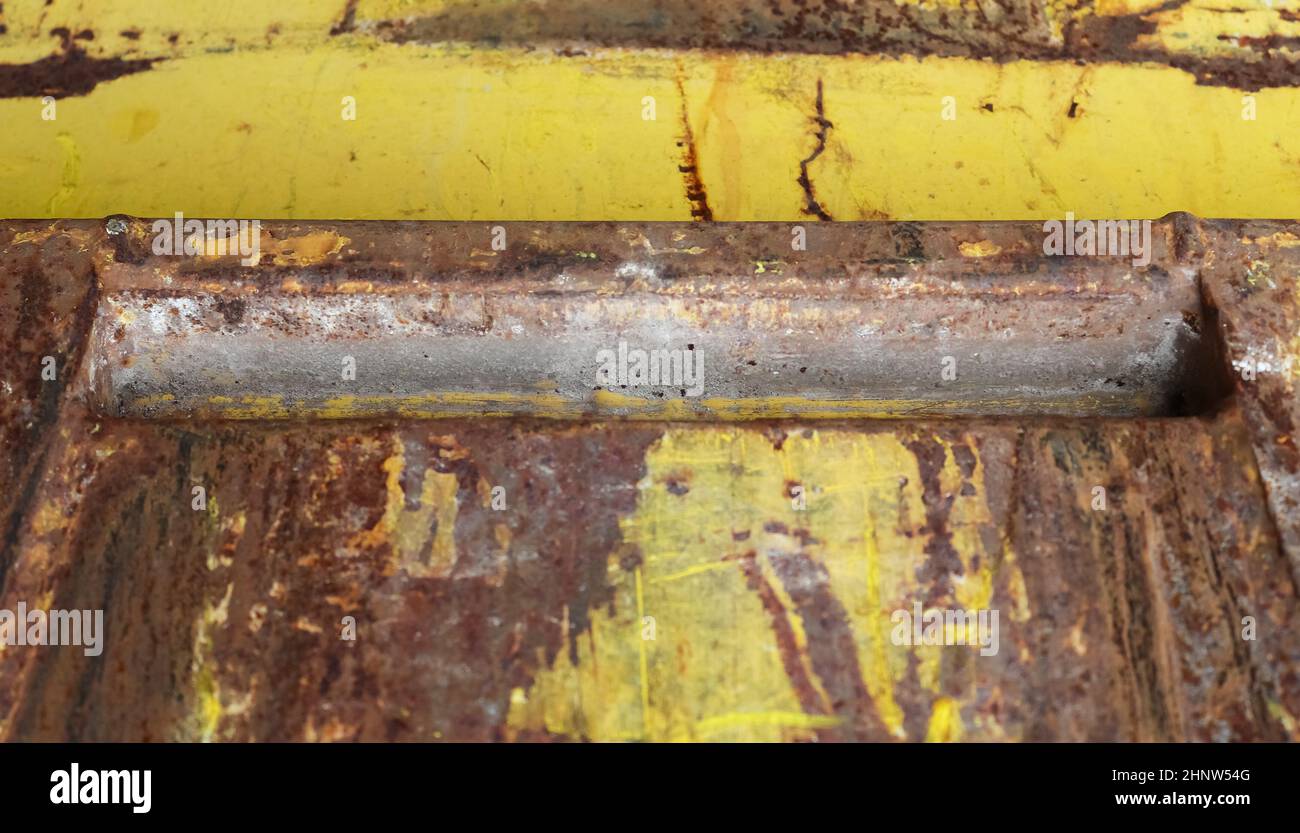 Detailed close up surface of rusty metal and steel with lots of ...