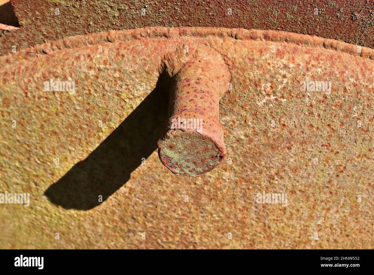 Detailed close up surface of rusty metal and steel with lots of ...