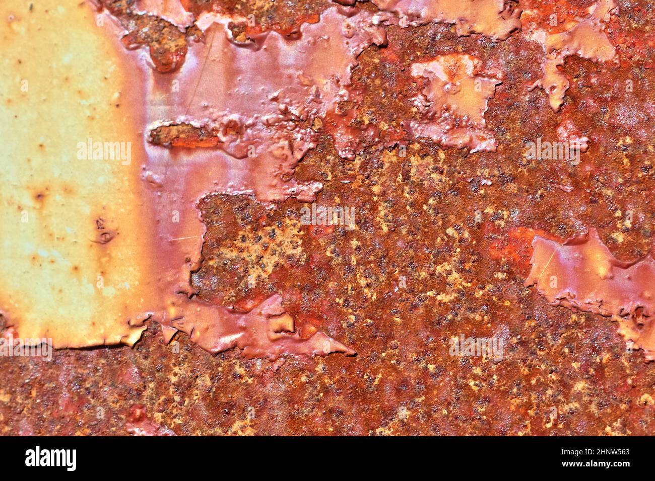 Detailed close up surface of rusty metal and steel with lots of ...