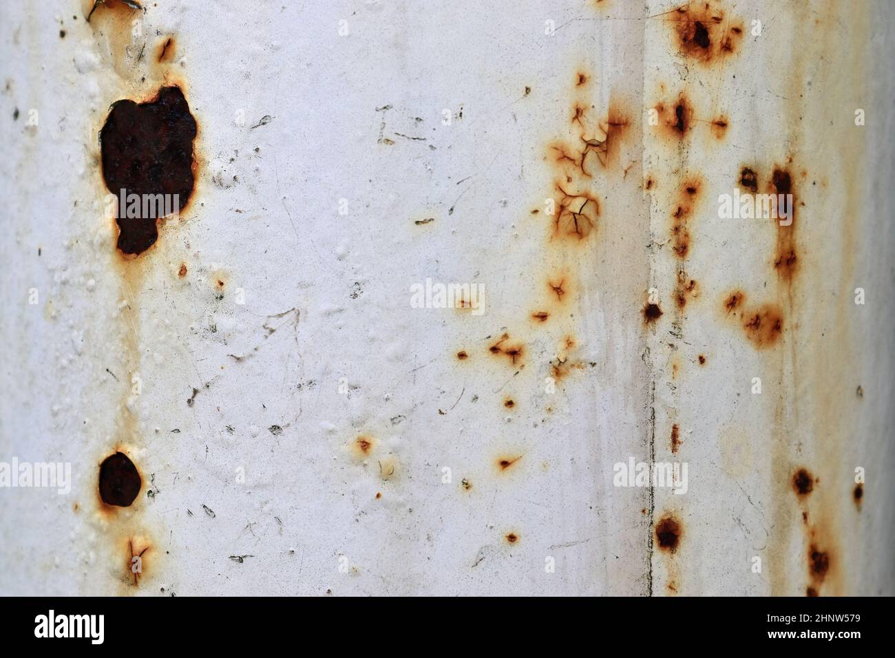 Detailed close up surface of rusty metal and steel with lots of ...