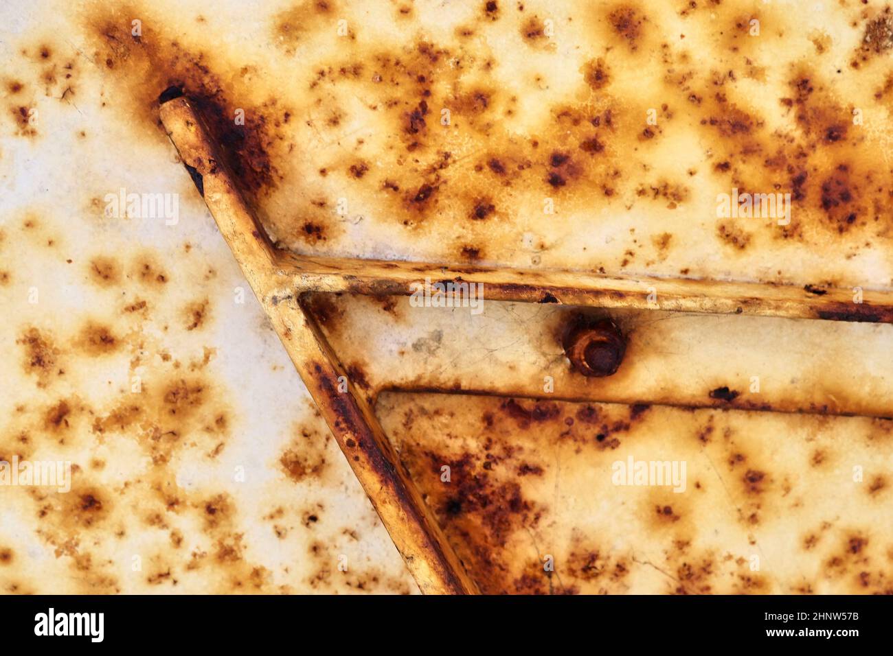 Detailed close up surface of rusty metal and steel with lots of ... Detailed close up surface of rusty metal and steel with lots of ...