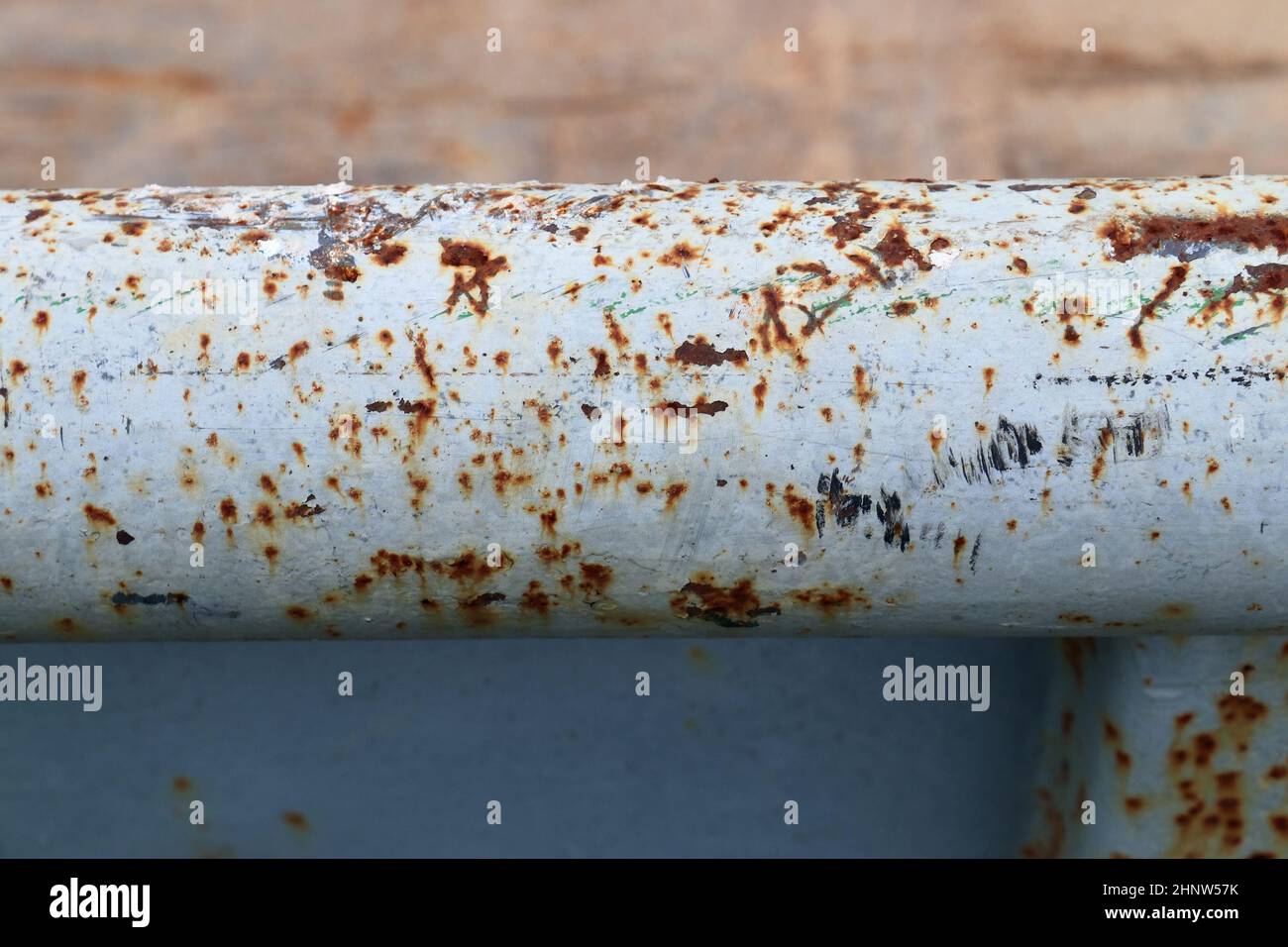 Detailed close up surface of rusty metal and steel with lots of corrosion in high resolution ...