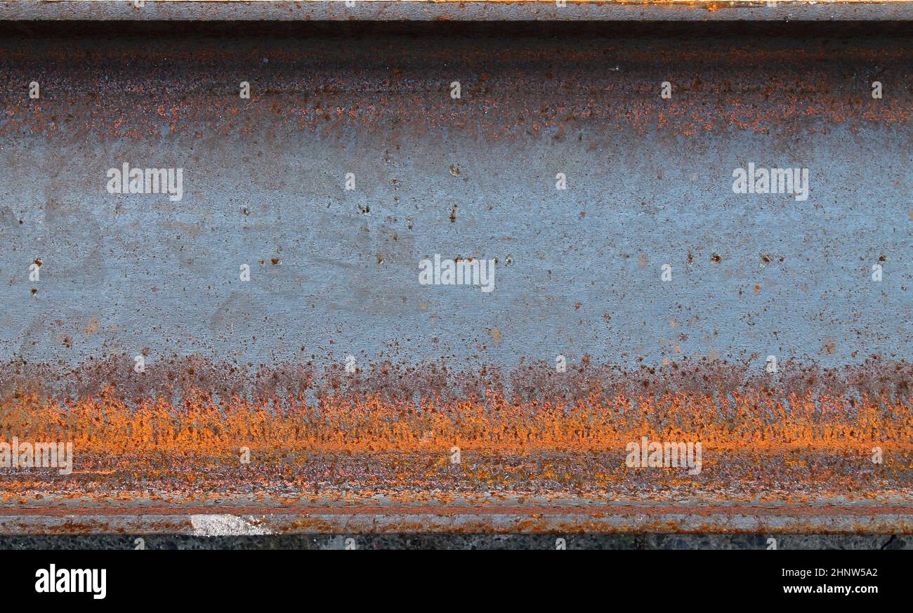 Detailed close up surface of rusty metal and steel with lots of corrosion in high resolution ...
