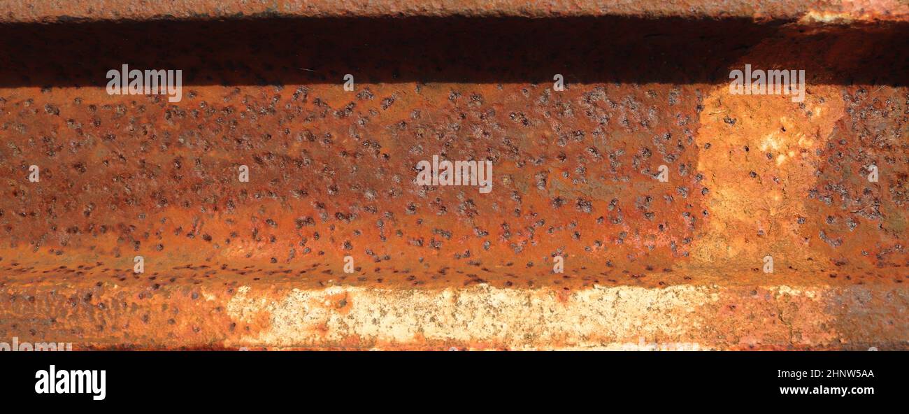 Detailed close up surface of rusty metal and steel with lots of ...