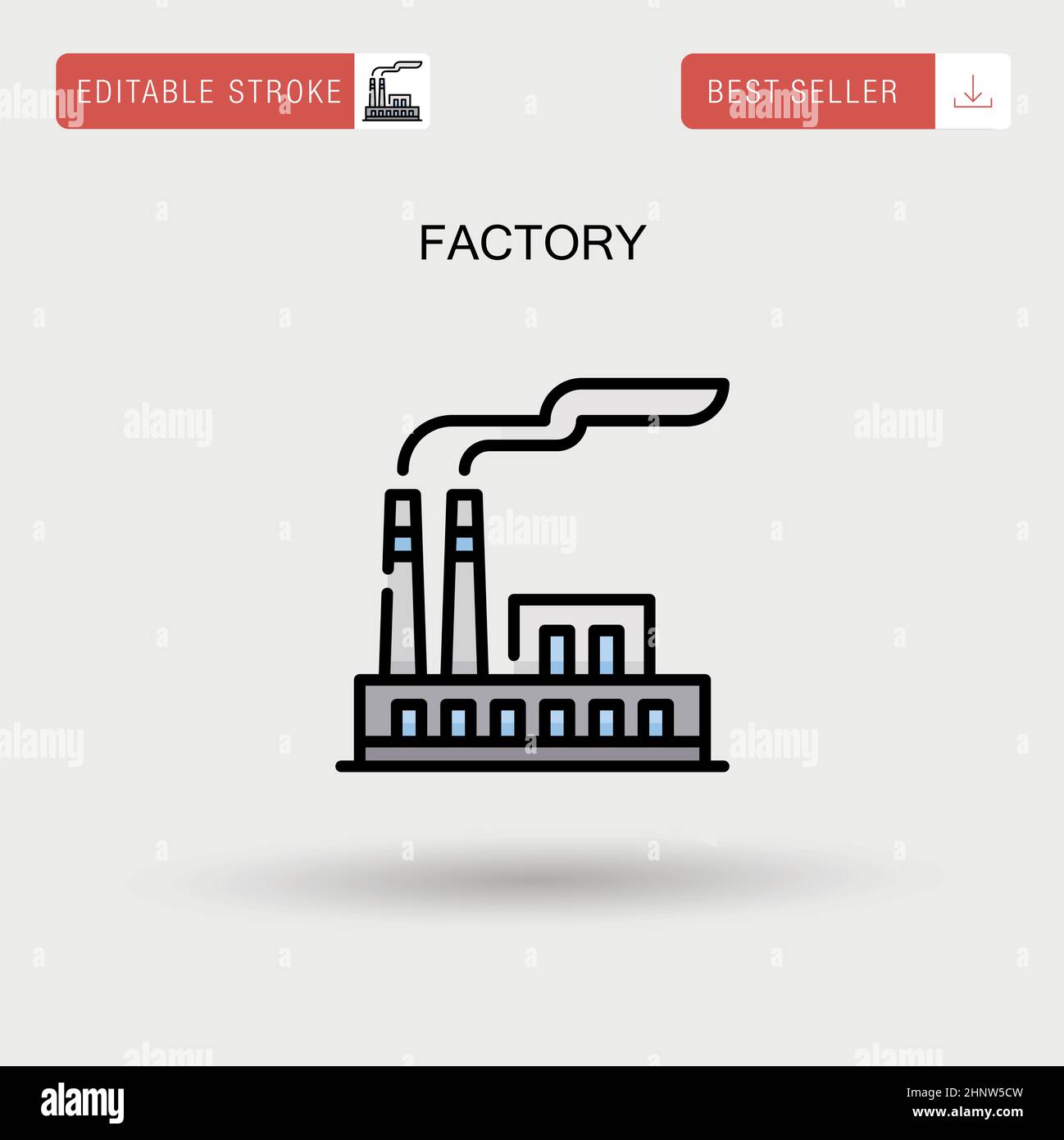 Smart factory icon simple hi-res stock photography and images - Alamy