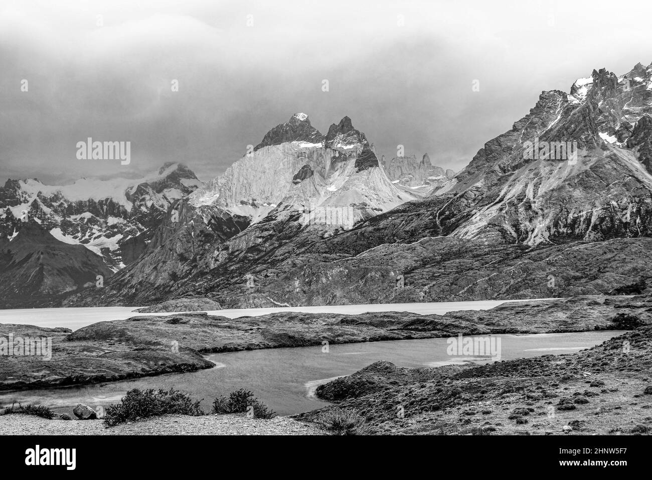 scenic mountains torres del Paine in Patagonia, Chile Stock Photo - Alamy