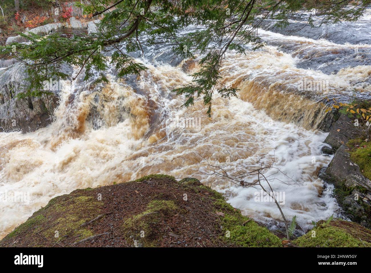 smooth flowing mesmerizing Mersey river in Canada Stock Photo - Alamy