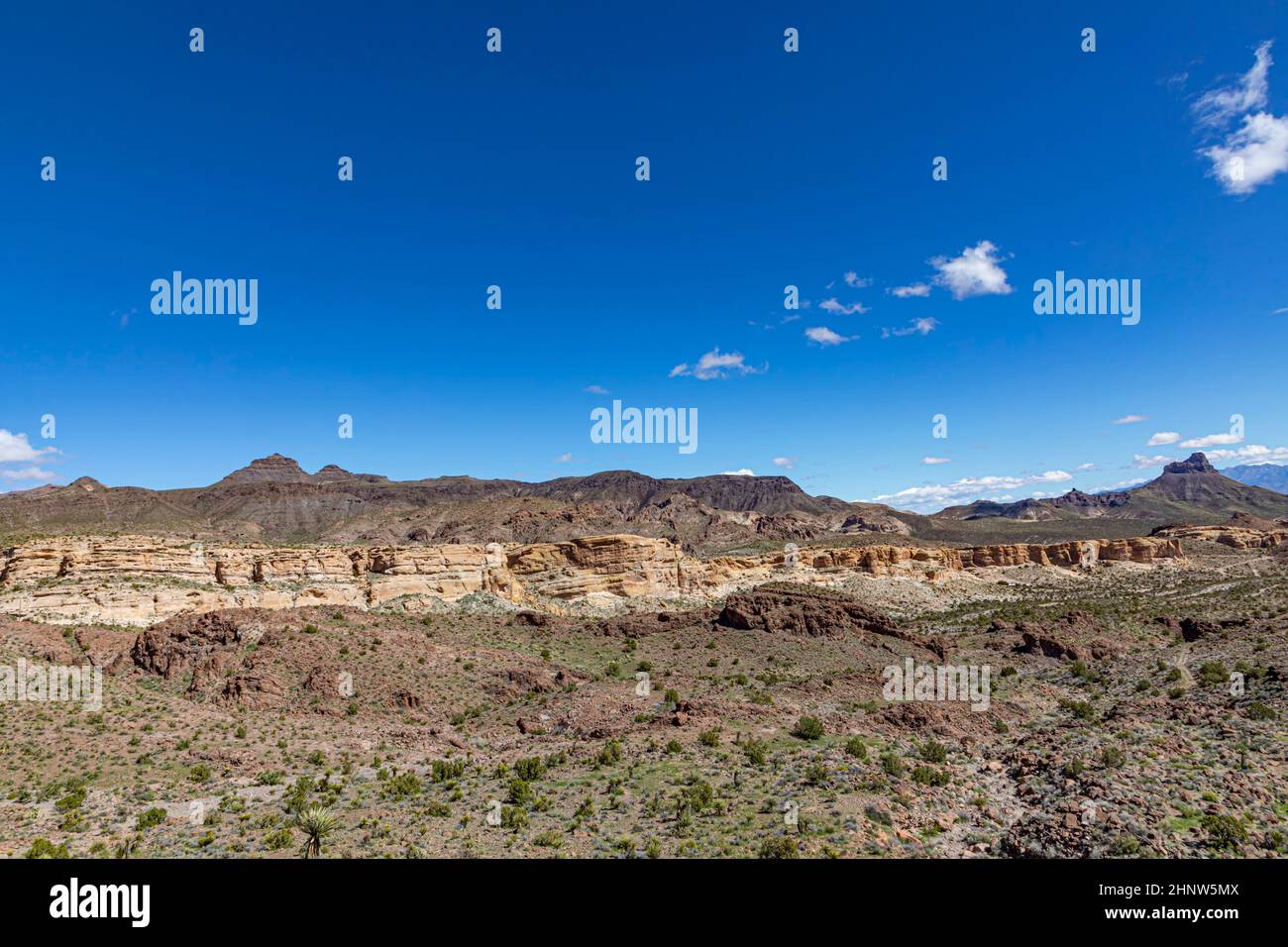 scenic landscape of Route 66 near Oatman, USA Stock Photo - Alamy