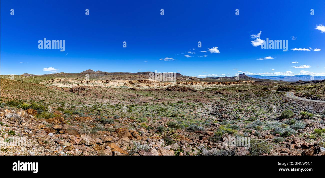 scenic landscape of Route 66 near Oatman, USA Stock Photo - Alamy