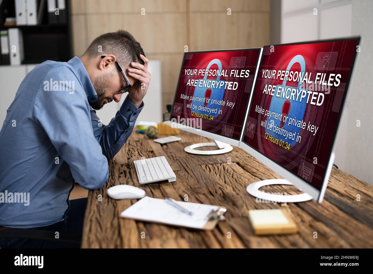 Ransomware Cyber Attack Showing Personal Files Encrypted Screen Stock ... Ransomware Cyber Attack Showing Personal Files Encrypted Screen Stock ...