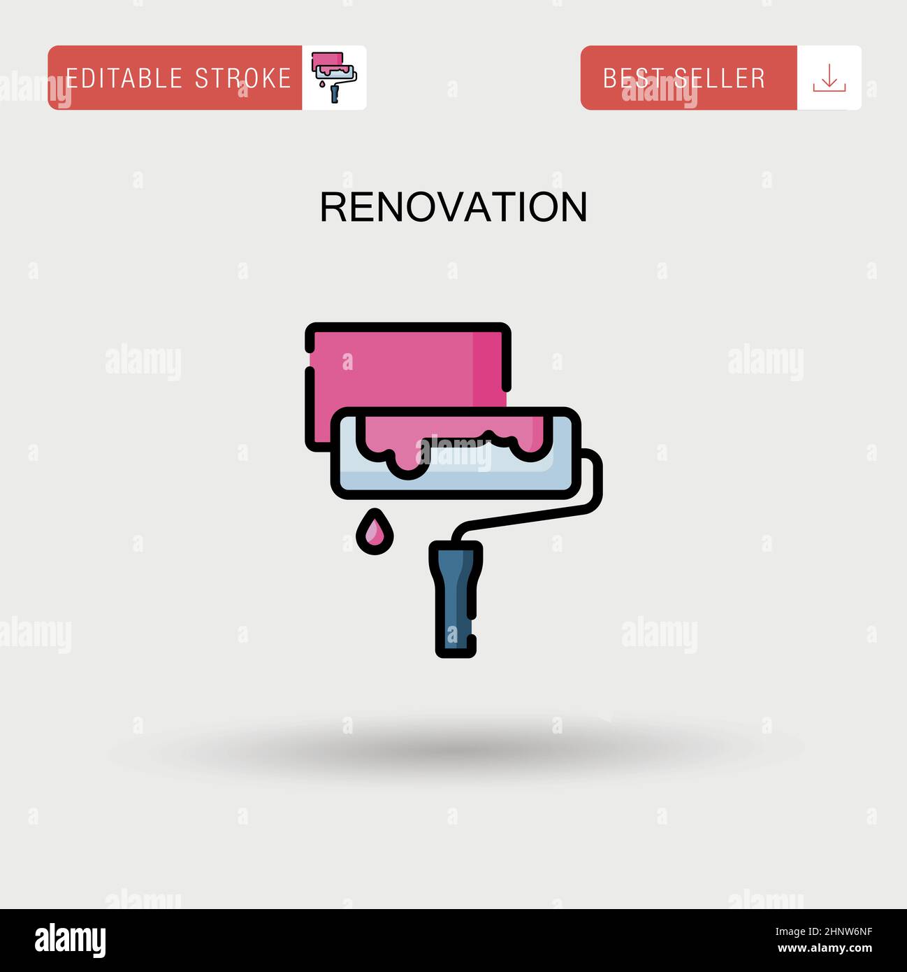 Old ladder icon flat Stock Vector Images - Alamy