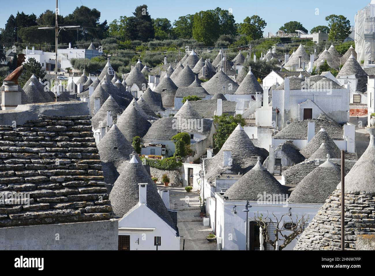 The traditional Trulli houses in Alberobello in Italy Stock Photo - Alamy