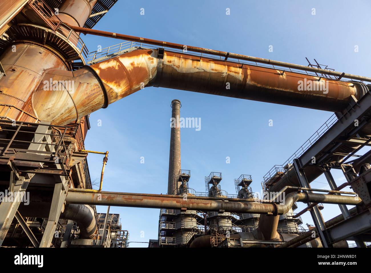 Old industry building at the Landschaftspark Duisburg Stock Photo - Alamy