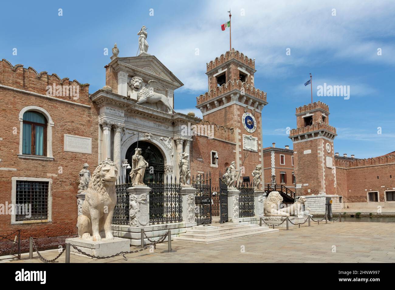 View of the historic main water entrance to the vast historic naval ...