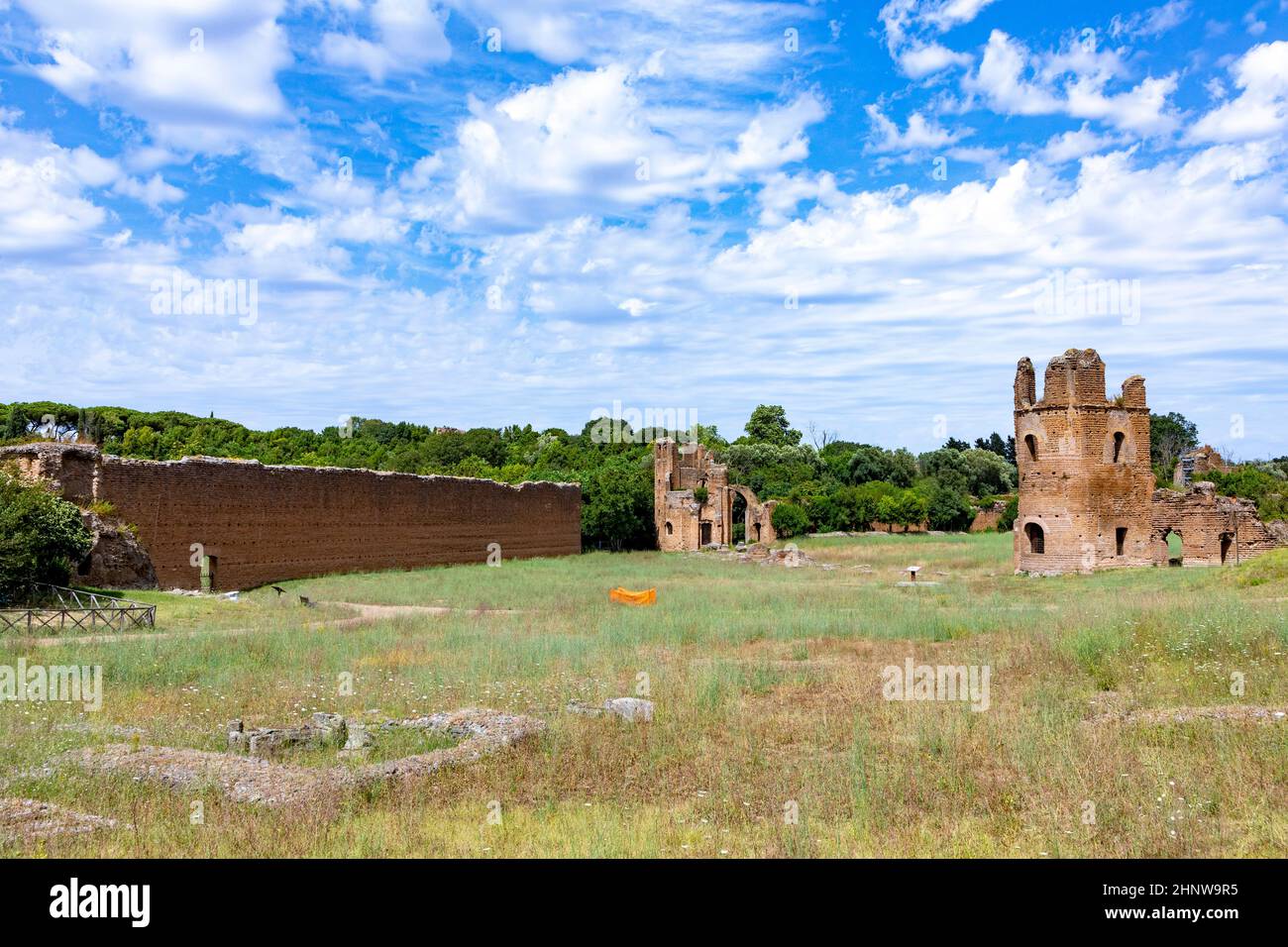 ruins of Circus of Maxentius castle, Via Appia Antica ,Rome also known ...