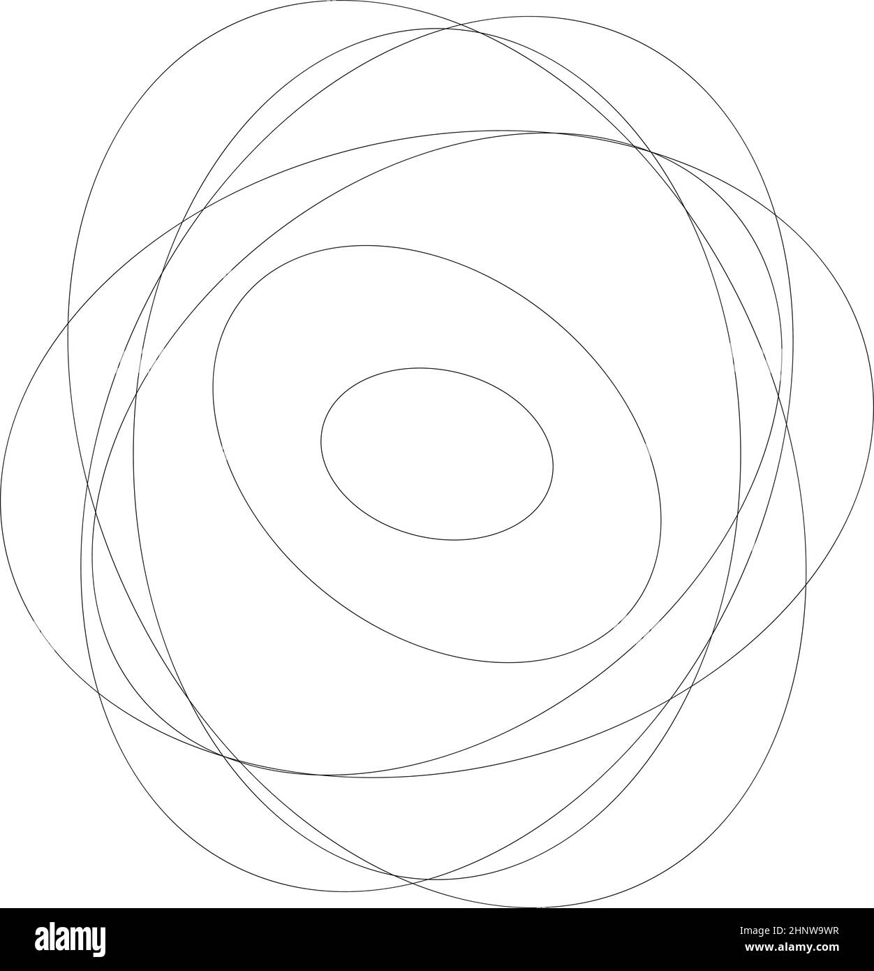 Abstract random circles geometric circular element - stock vector ...