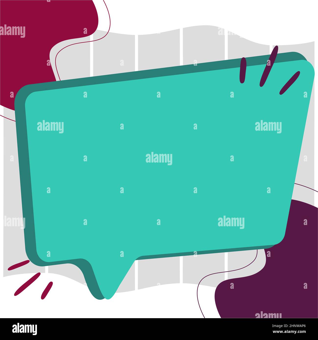 Illustration Of Empty Big Chat Box For Waiting For Advertisement Stock ...