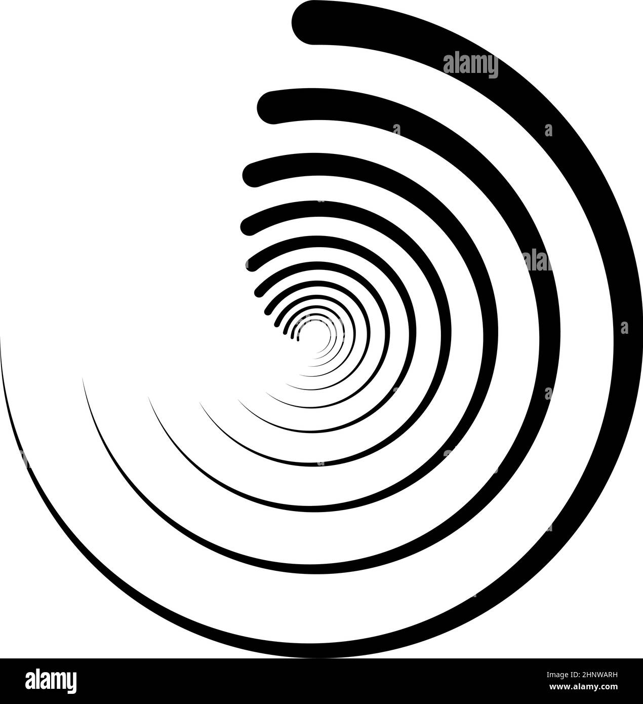 Spiral design element. Swirl, twirl, whirl illustration - stock vector ...