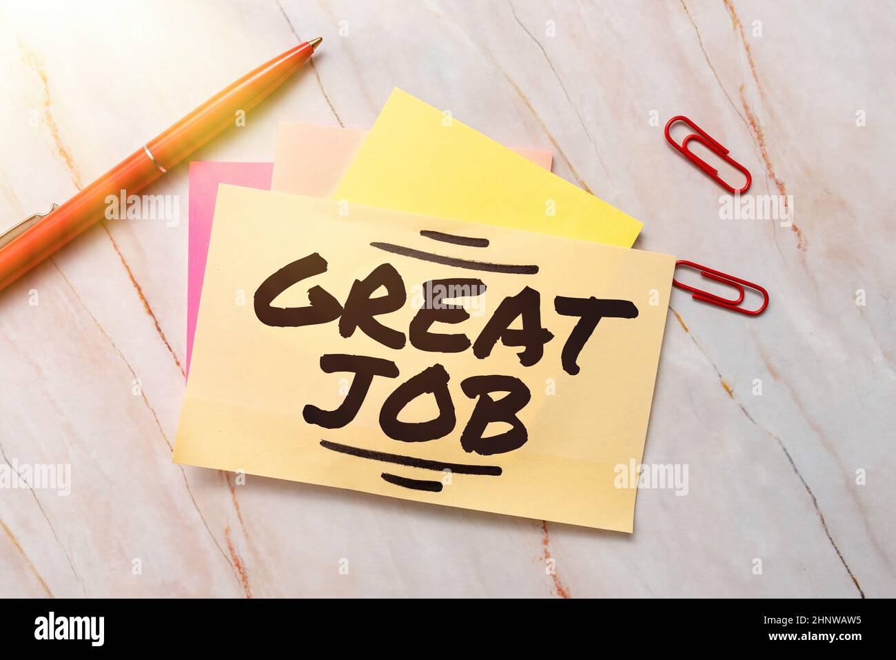 Text sign showing Great Job, Business idea used praising someone for ...