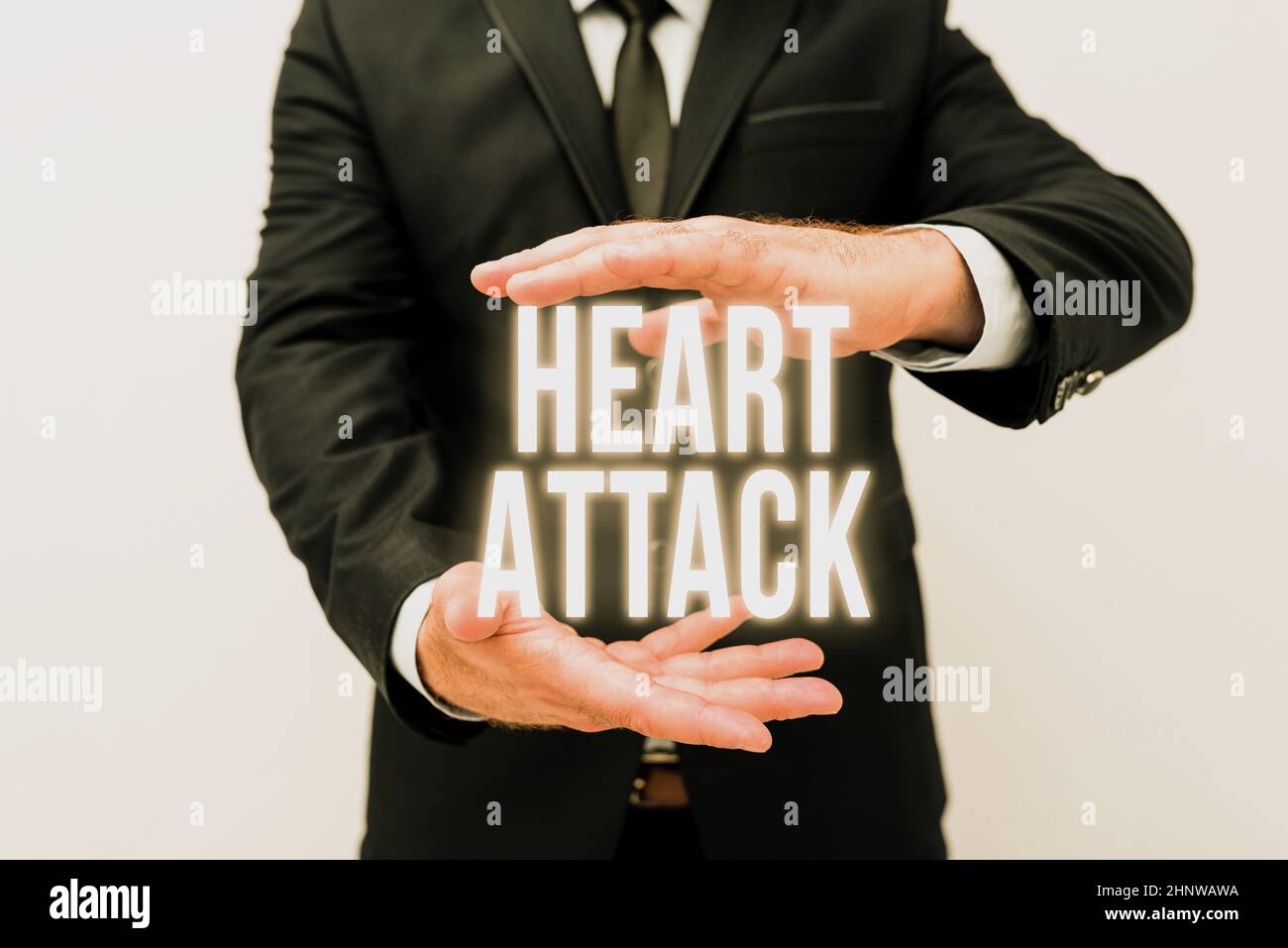 Hand writing sign Heart Attack, Business idea sudden occurrence of ...